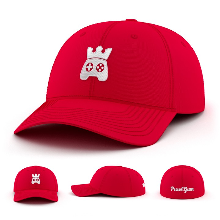 Red Cap / White Logo – PixelGumTV
